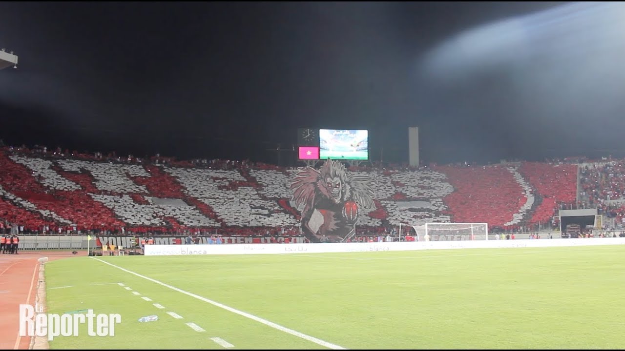 Classico WAC-FAR: les supporters wydadis déploient un superbe tifo - Le ...
